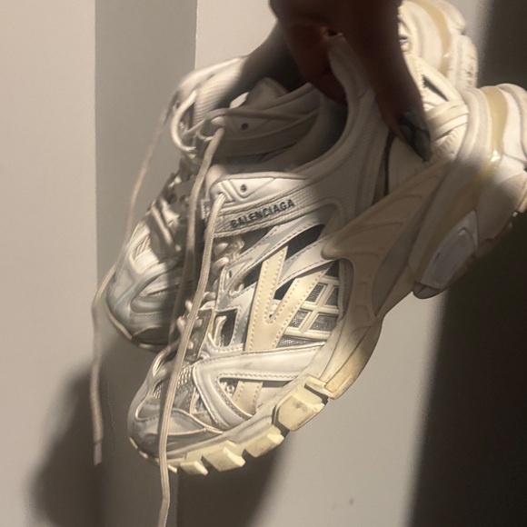 Balenciaga | Shoes | Balenciaga Cream Athletic Shoes | Poshmark